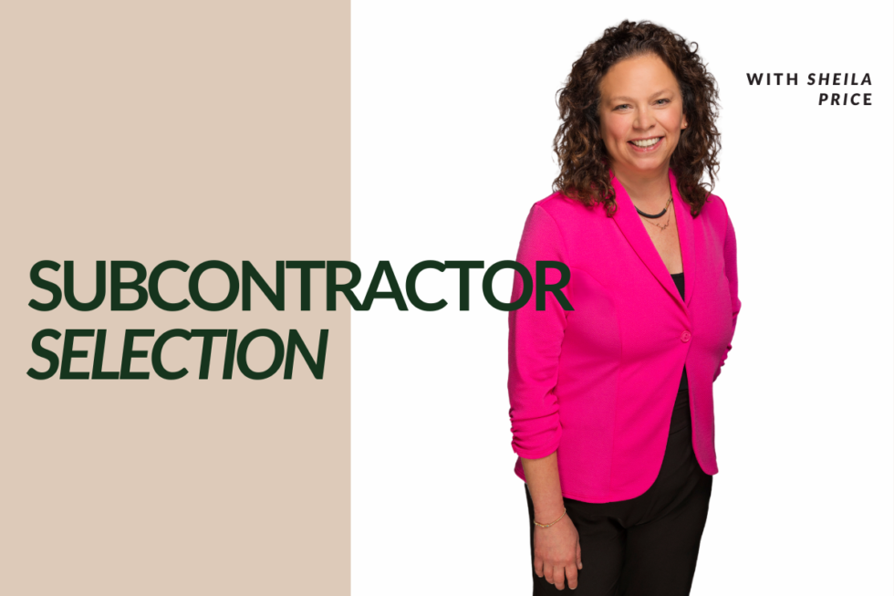 Subcontractor Selection with Sheila Price - Buffalo Builders